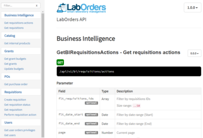 Funcionalidades – LabOrders